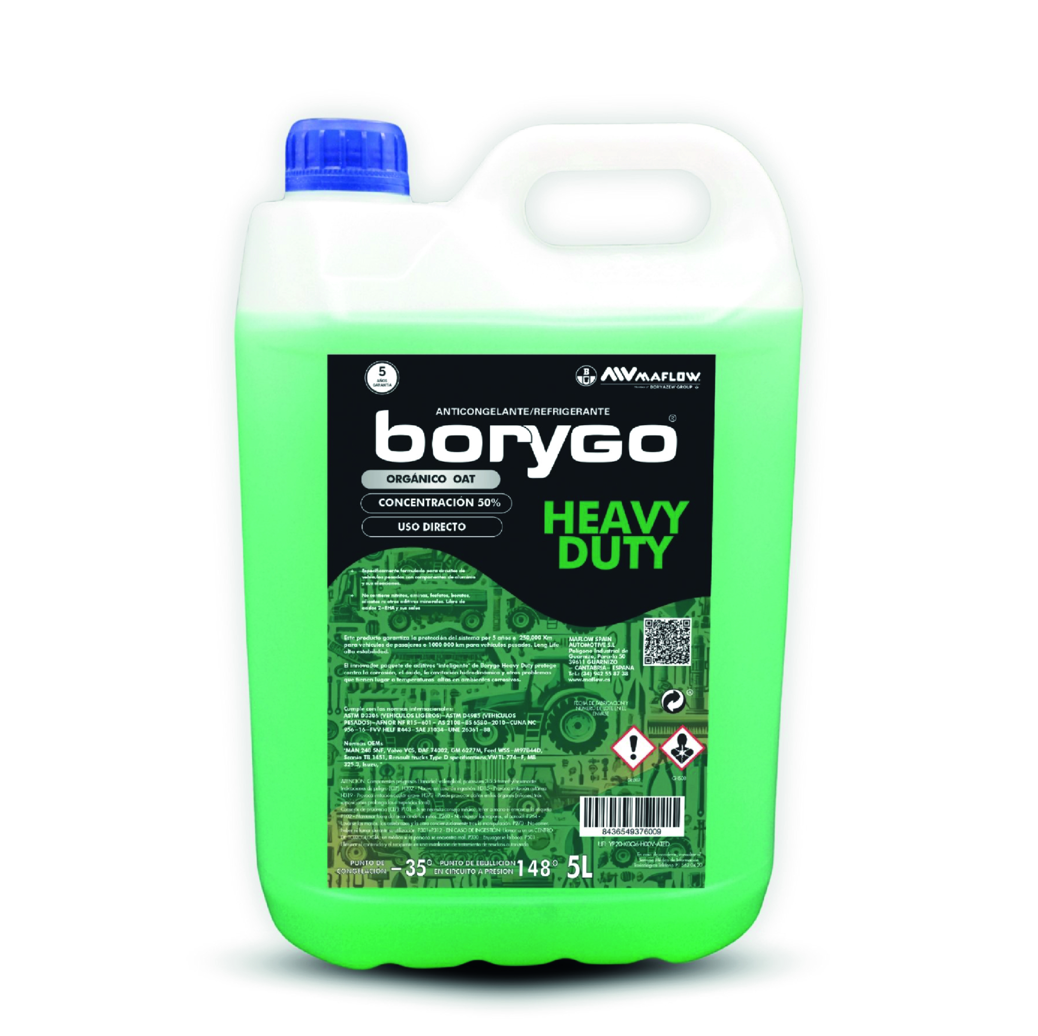 Heavy Duty Antifreeze Coolant - MAFLOW SPAIN AUTOMOTIVE : MAFLOW ...
